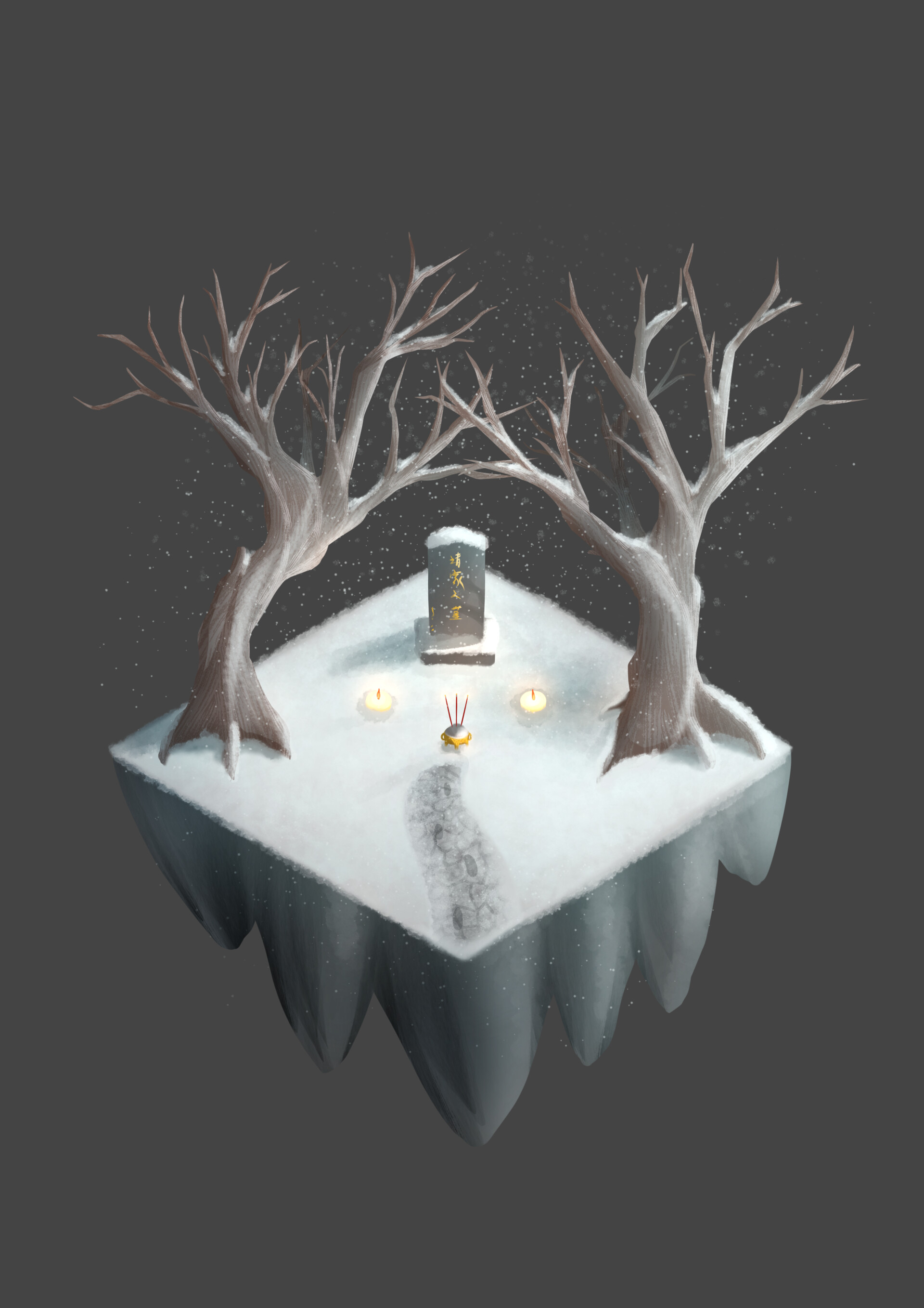 ArtStation - Isometric (Snow Tomb)