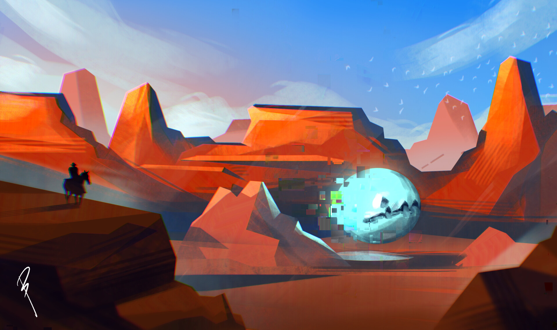 ArtStation - Glitch monster