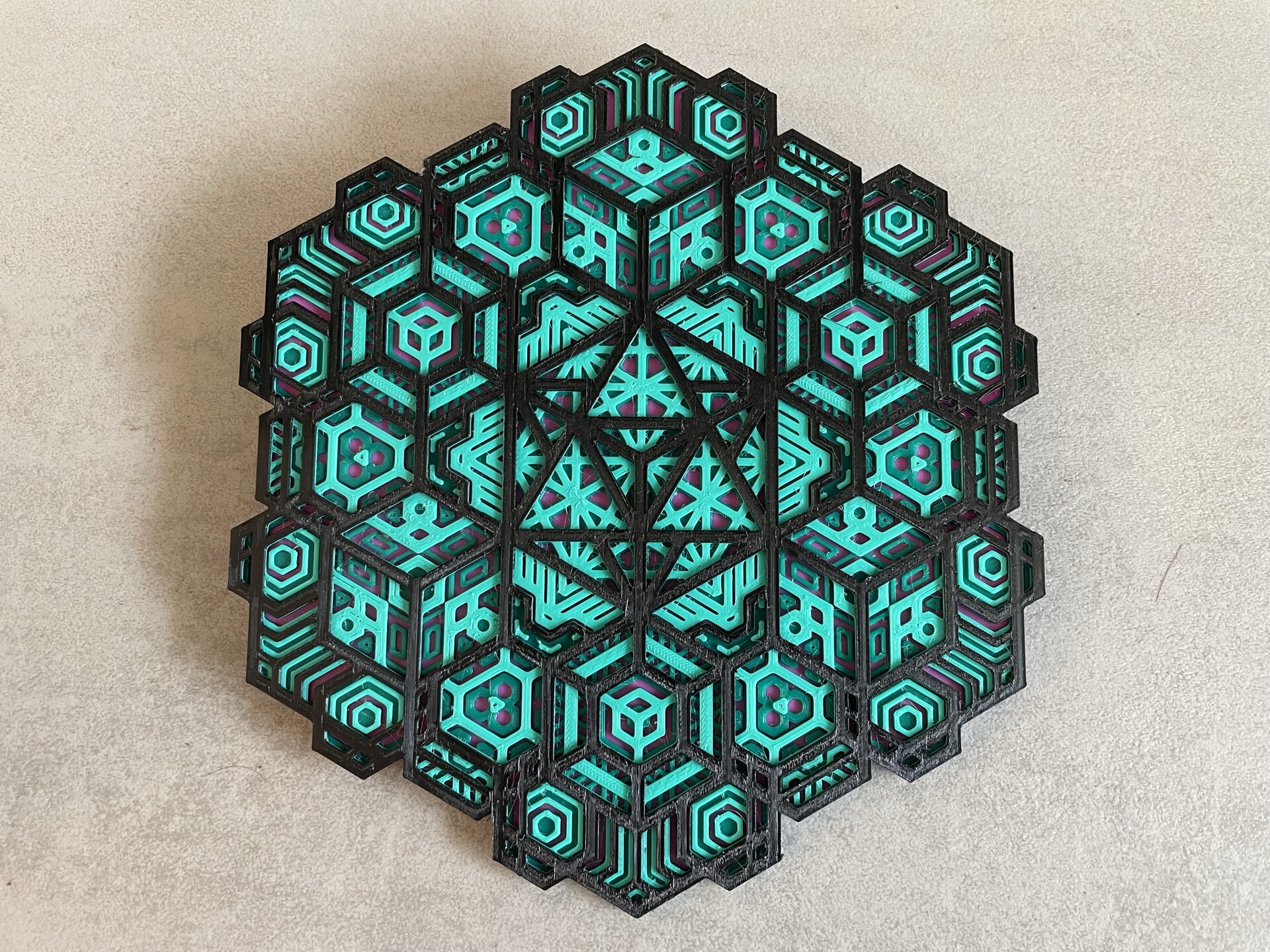 ArtStation - Hexagonal Wallart