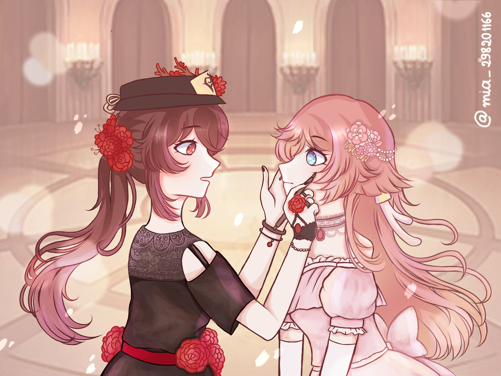 ArtStation - Hu Tao and Yanfei - Genshin Impact