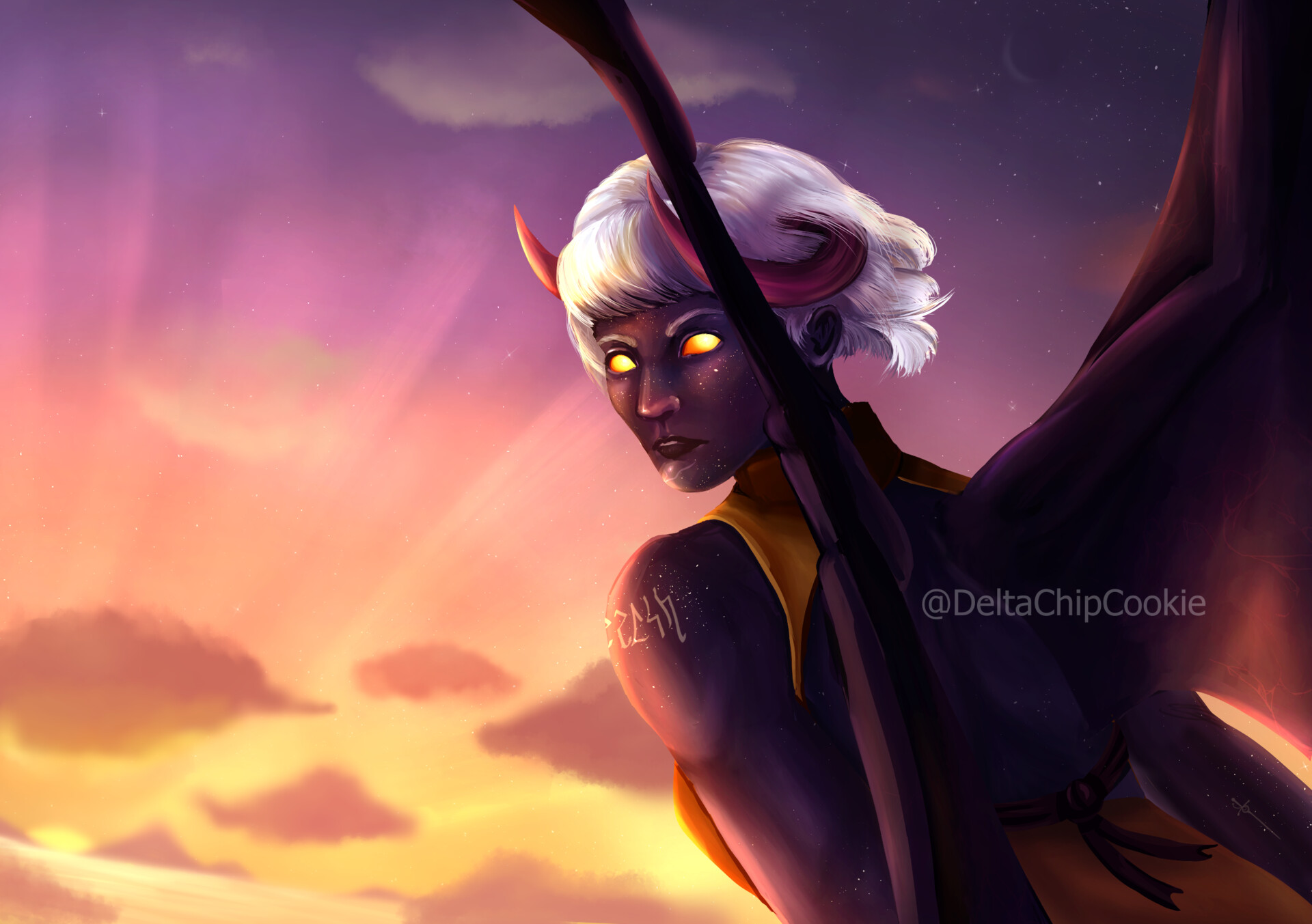 ArtStation - Flying Tiefling