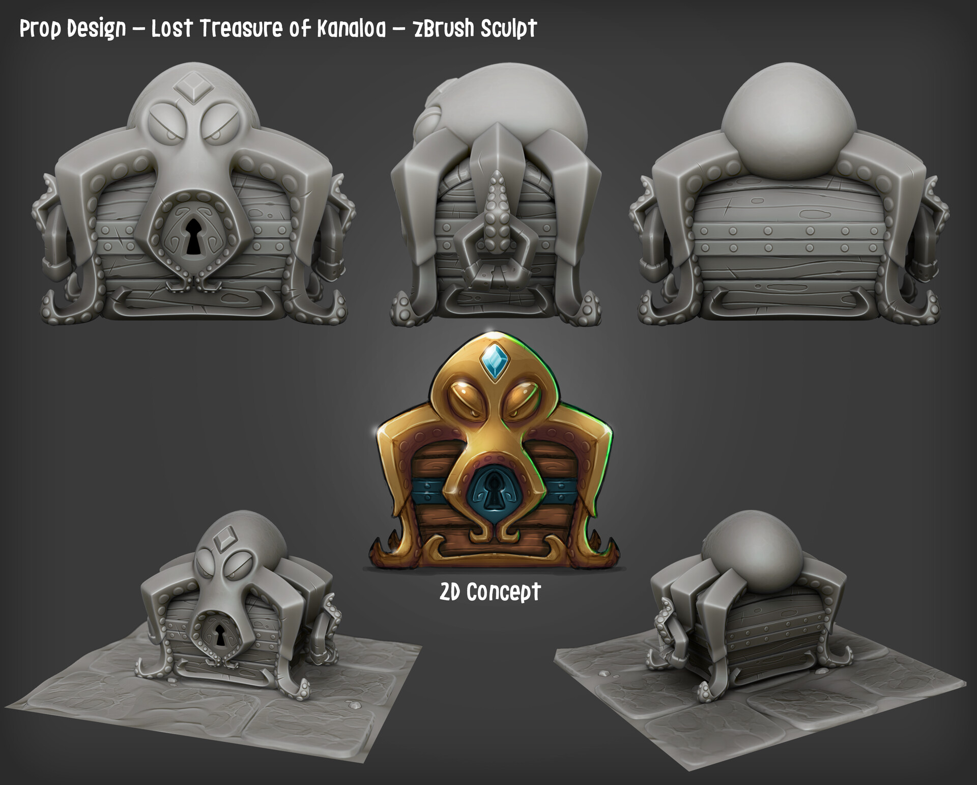 ArtStation - Prop Design - Lost Treasure of Kanaloa