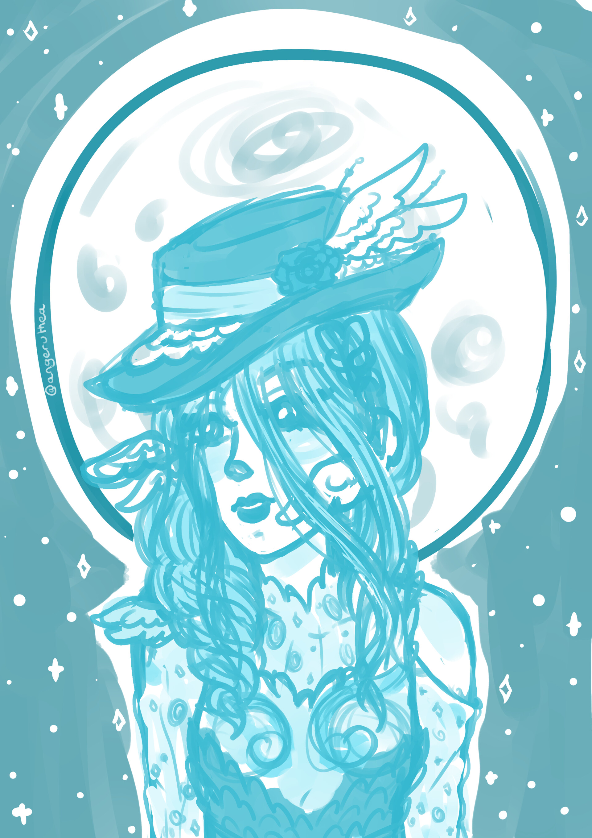 ArtStation - LunacyHilly's OC Freya fanart doodle