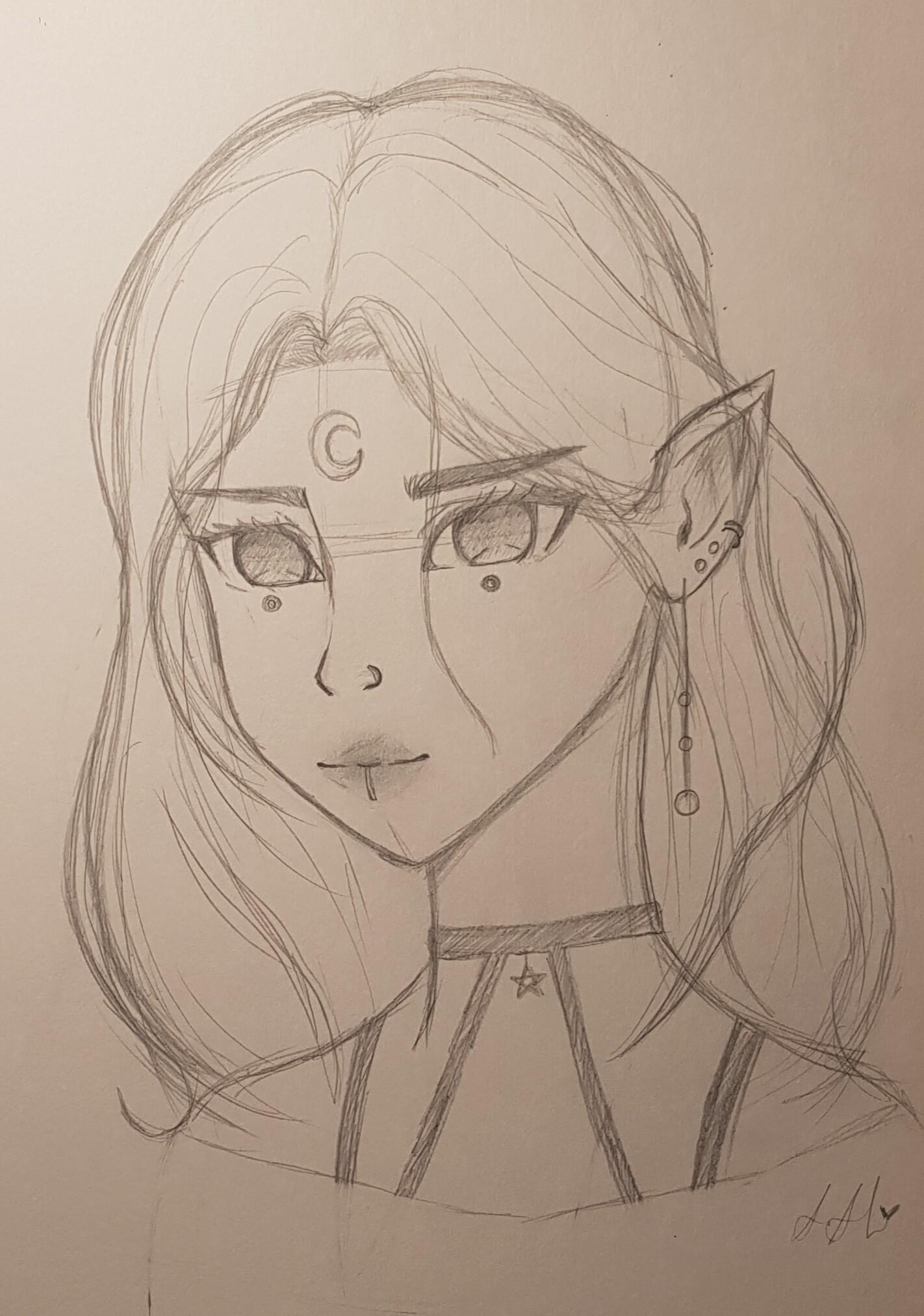 ArtStation - Midnight Elf Sketch Complete