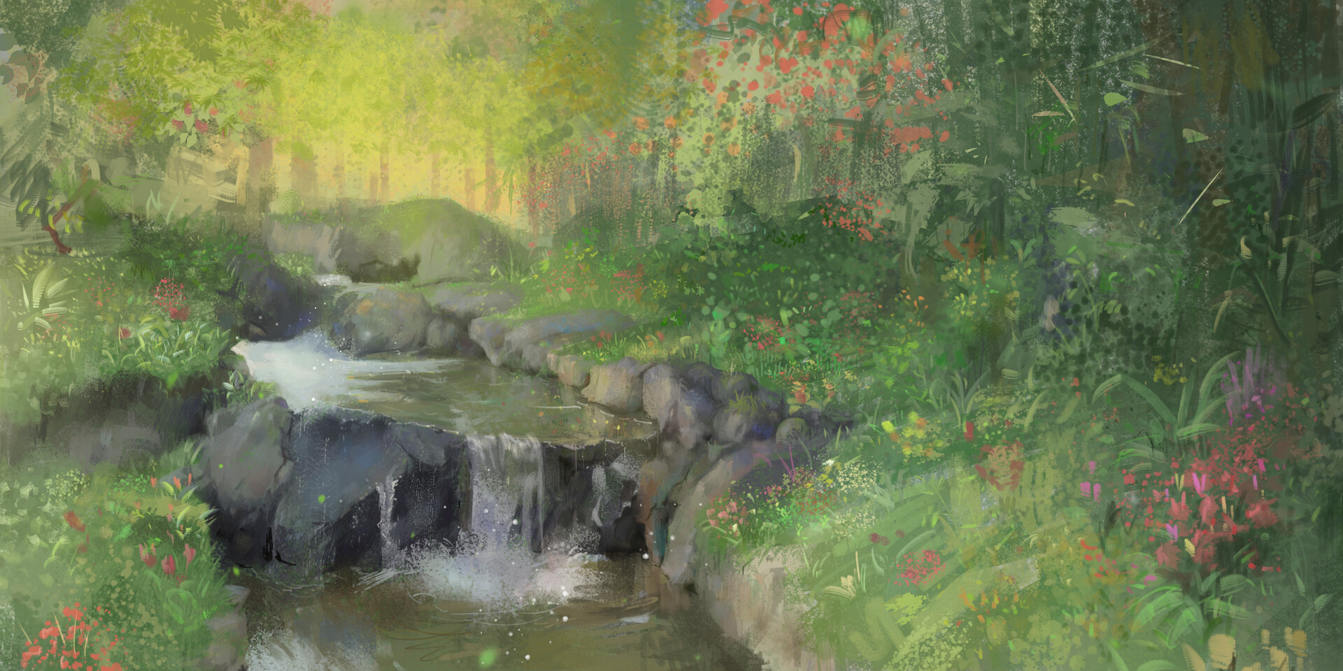 ArtStation - River study