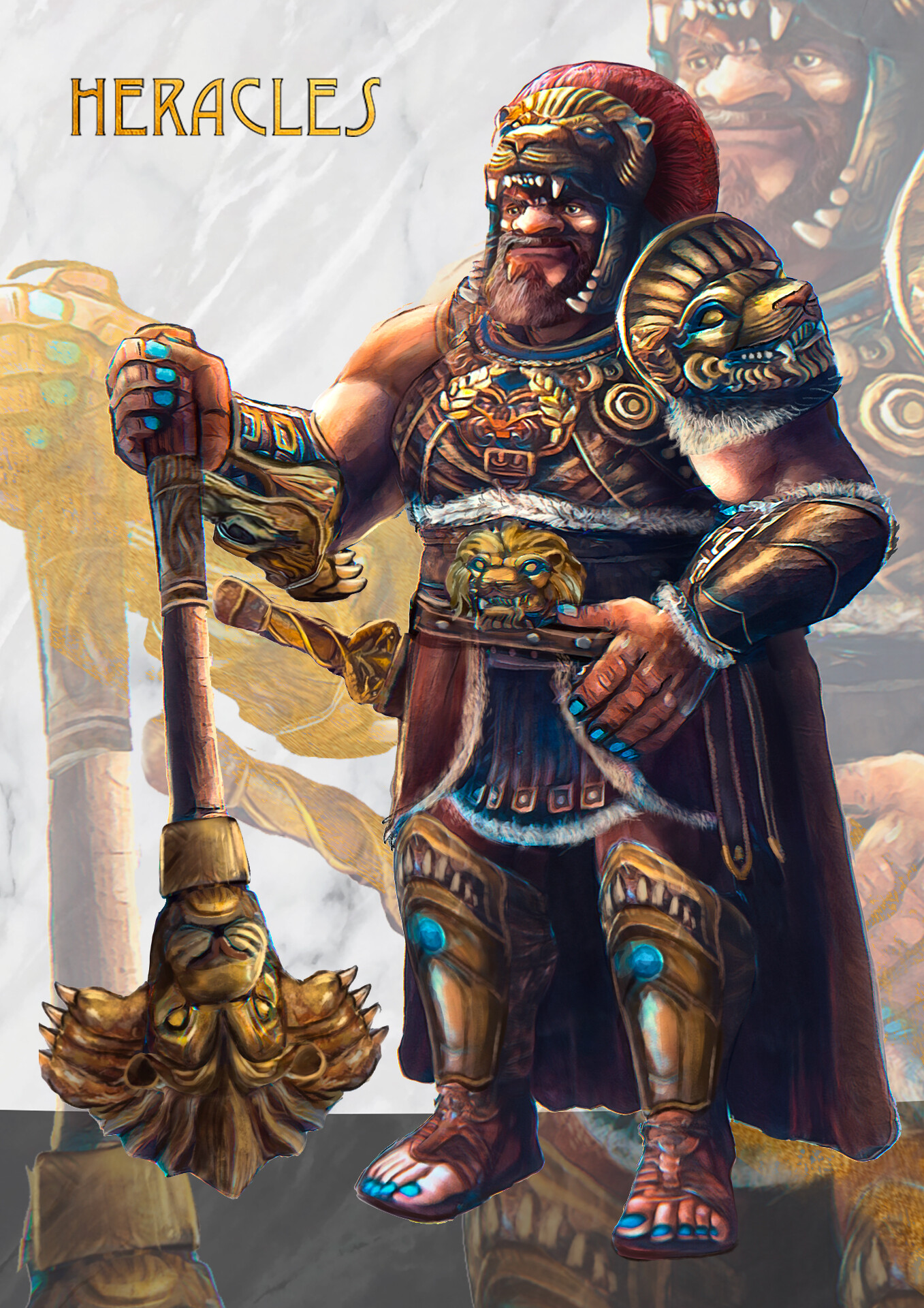 ArtStation - #new3dgechallenge. The second labor of heracles