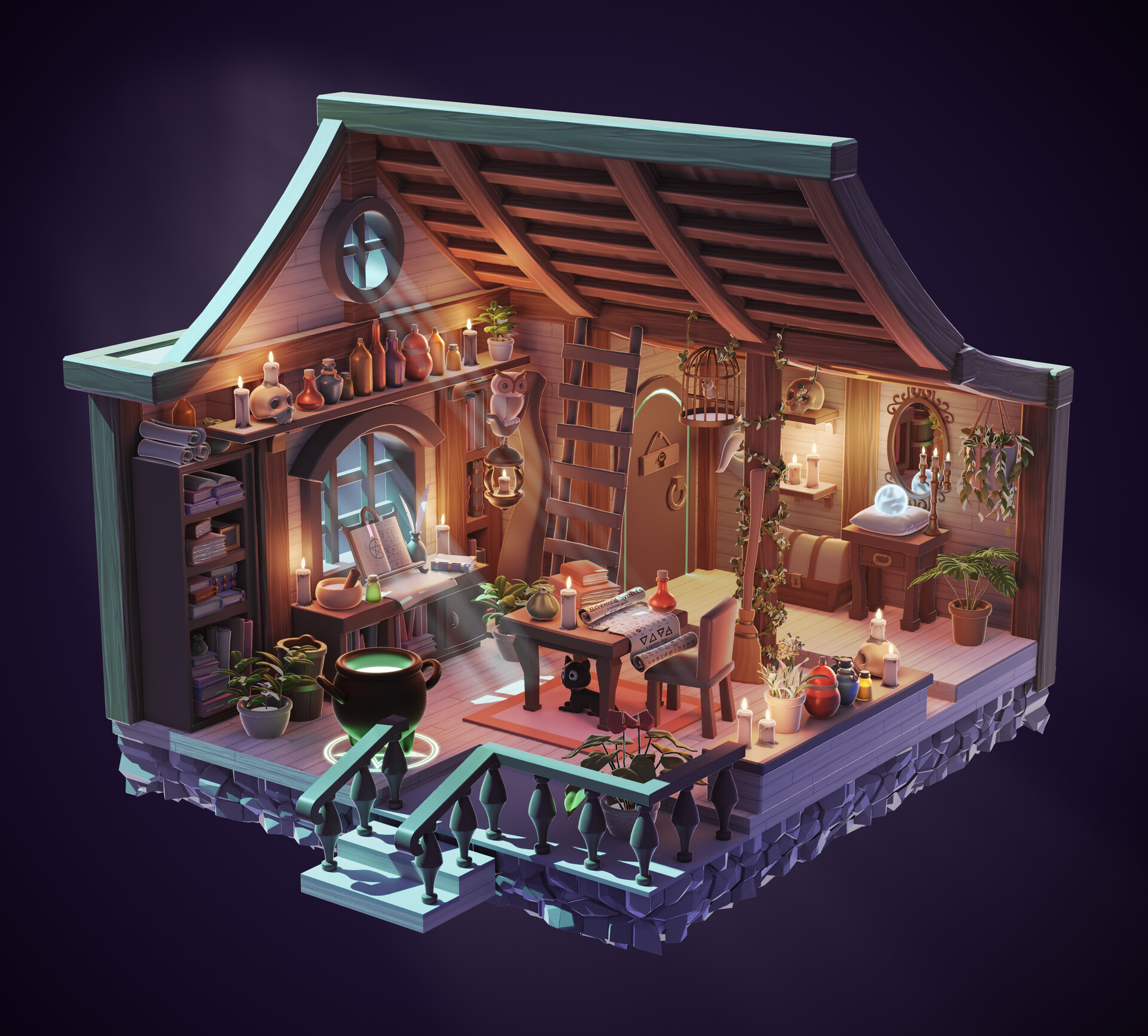 ArtStation - Isometric Witch House