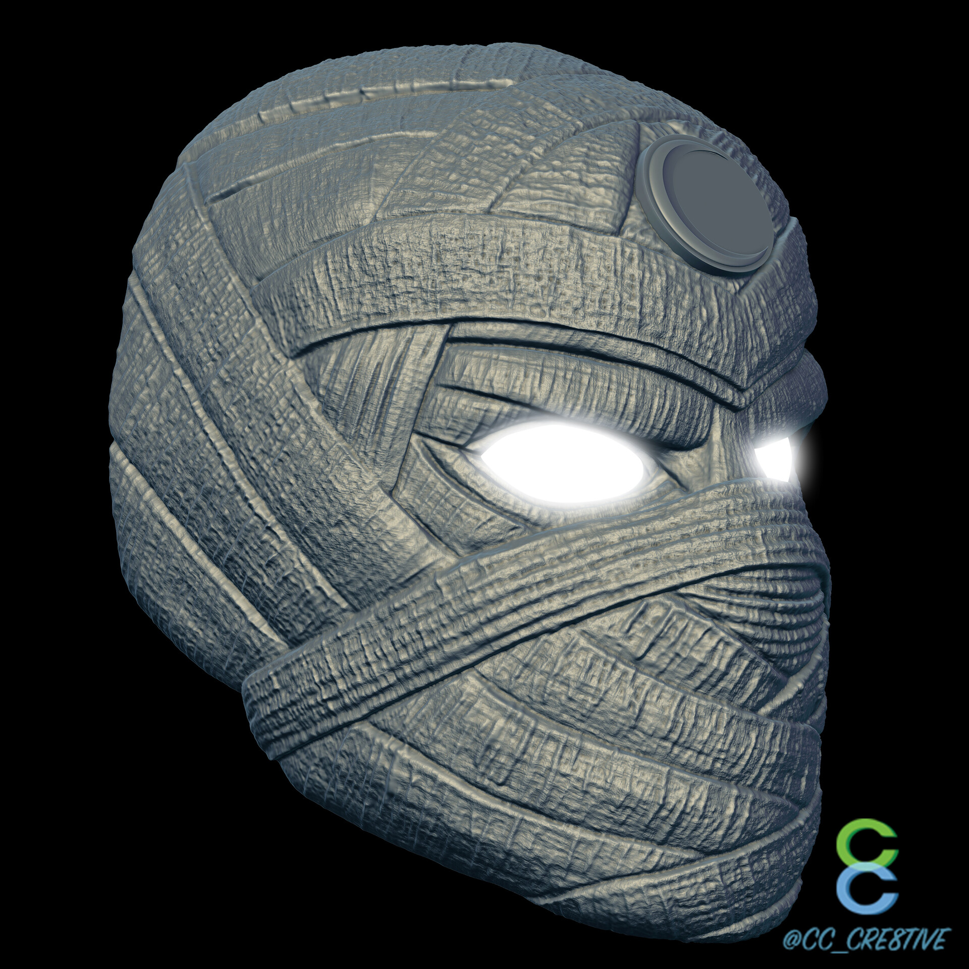 Chris Capone / CC Cre8tive - Moon Knight 3D Mask digital sculpture ...