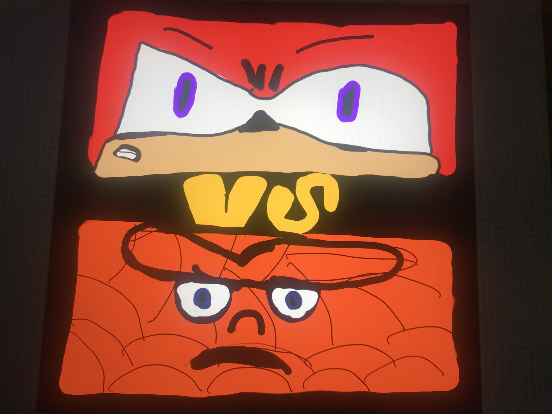 ArtStation - Héroe battle: knuckles 🆚 the thing