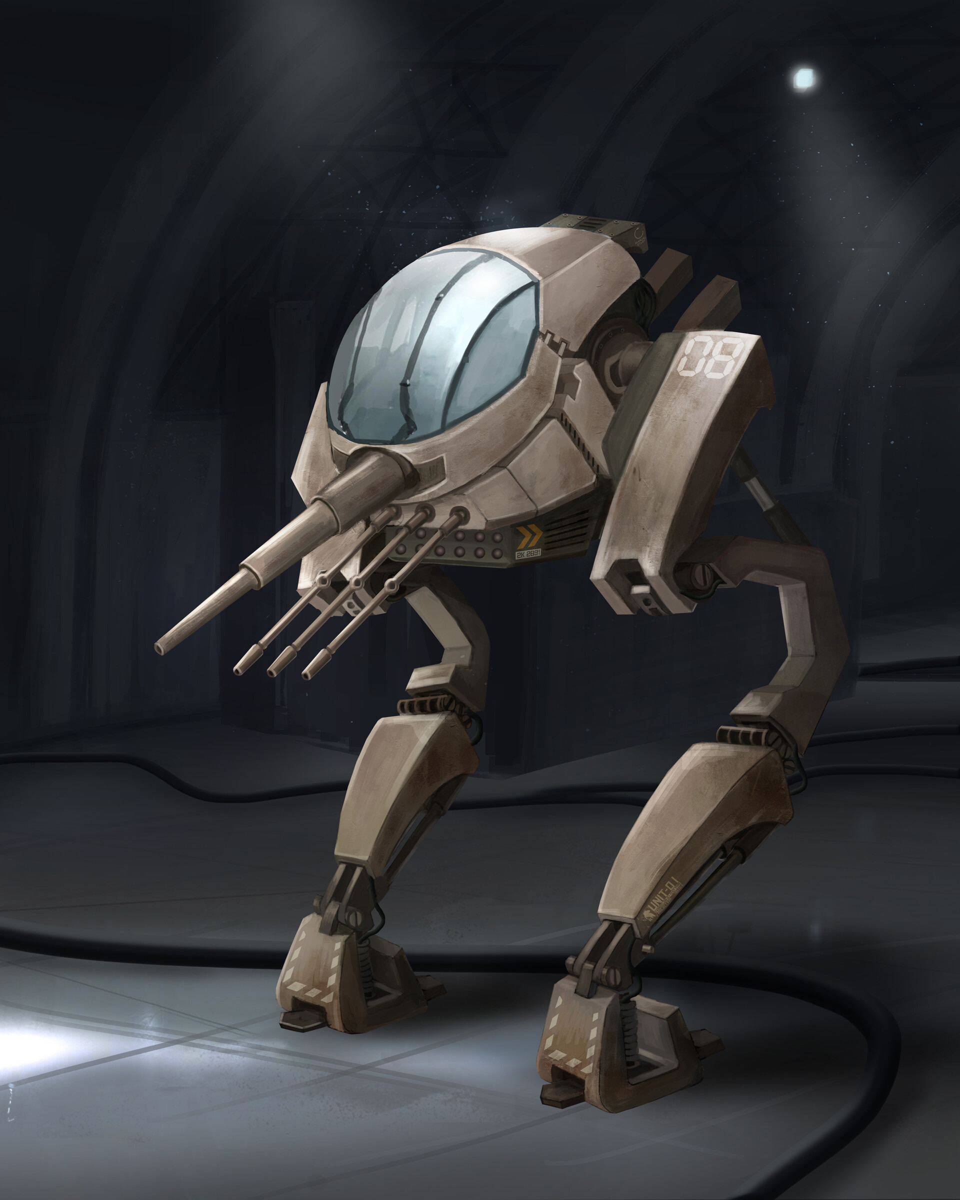 Military grade defense Mecha — Concept art by Divya Goyal — ProUser.Me