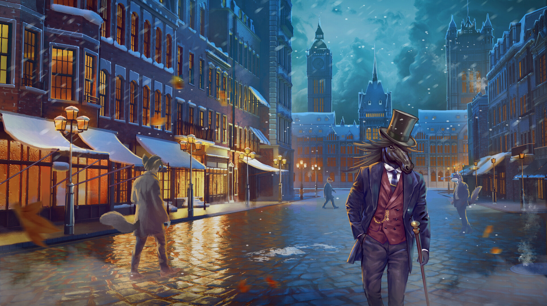 ArtStation - Winter in London