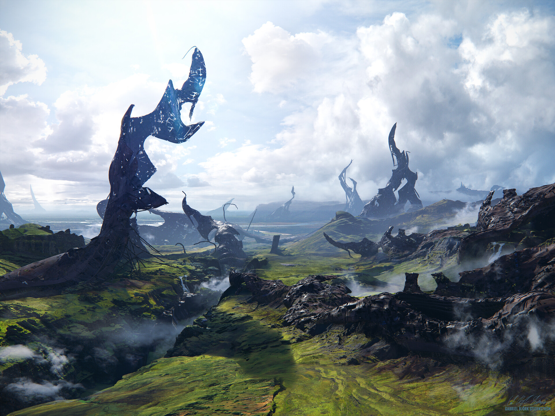 Gabriel Björk Stiernström - Foundation Trilogy - Asimov - Illustrations