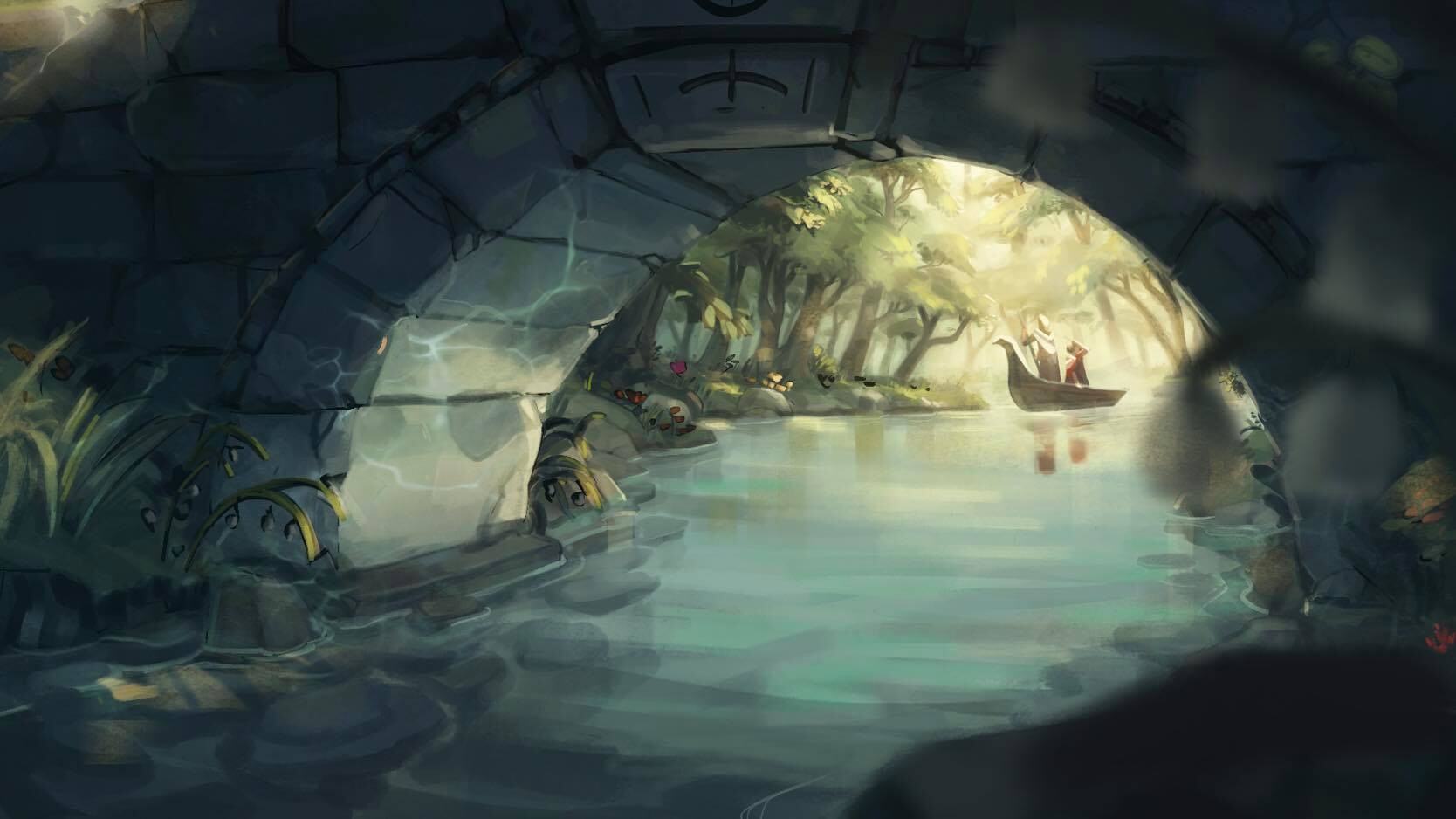 ArtStation - An idyllic stream
