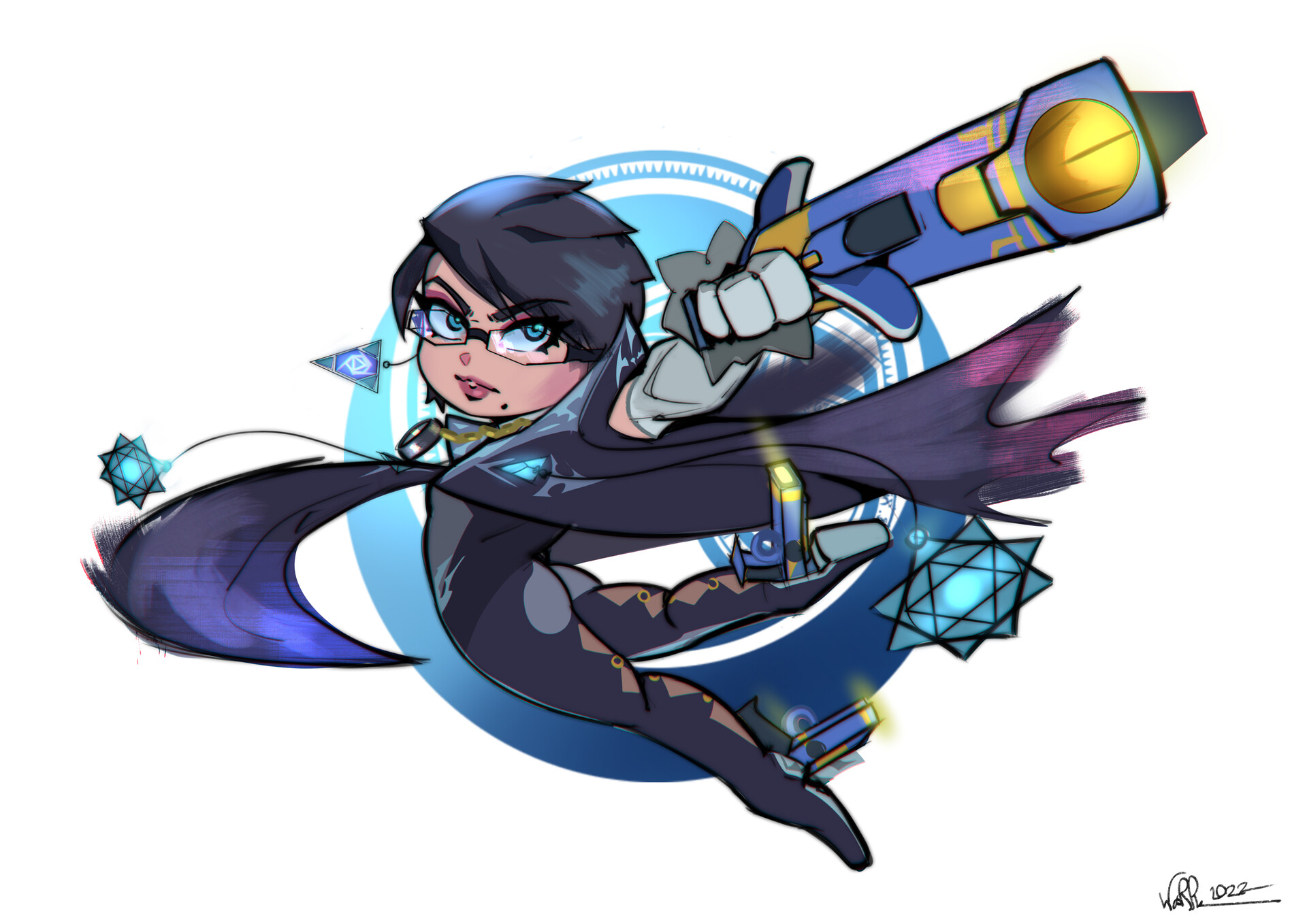 Chibionetta(Bayonetta Chibi Fan-Art) by Kaung Zin Thu — ProUser.Me