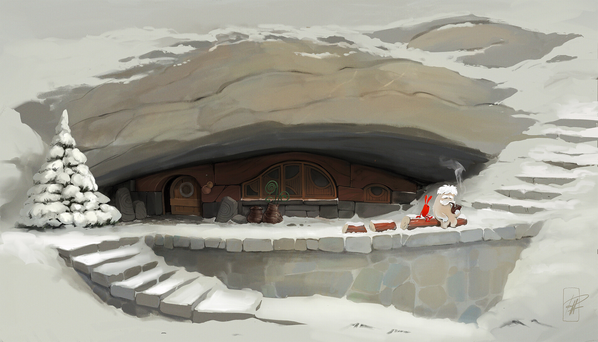 ArtStation - The Terrace - Strange world #8