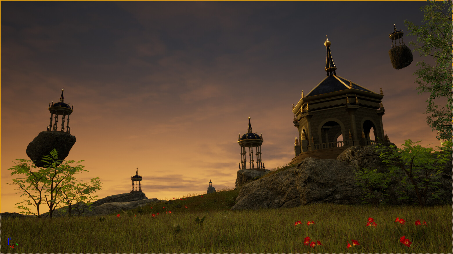 ArtStation - Temple Landscape