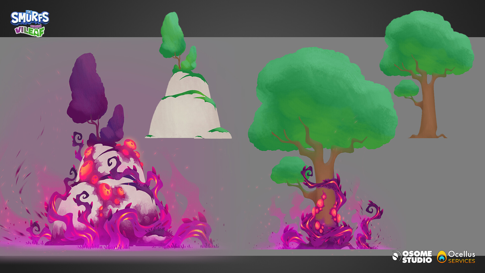 Ocellus - SERVICES - The Smurfs: Mission Vileaf - Infection Props