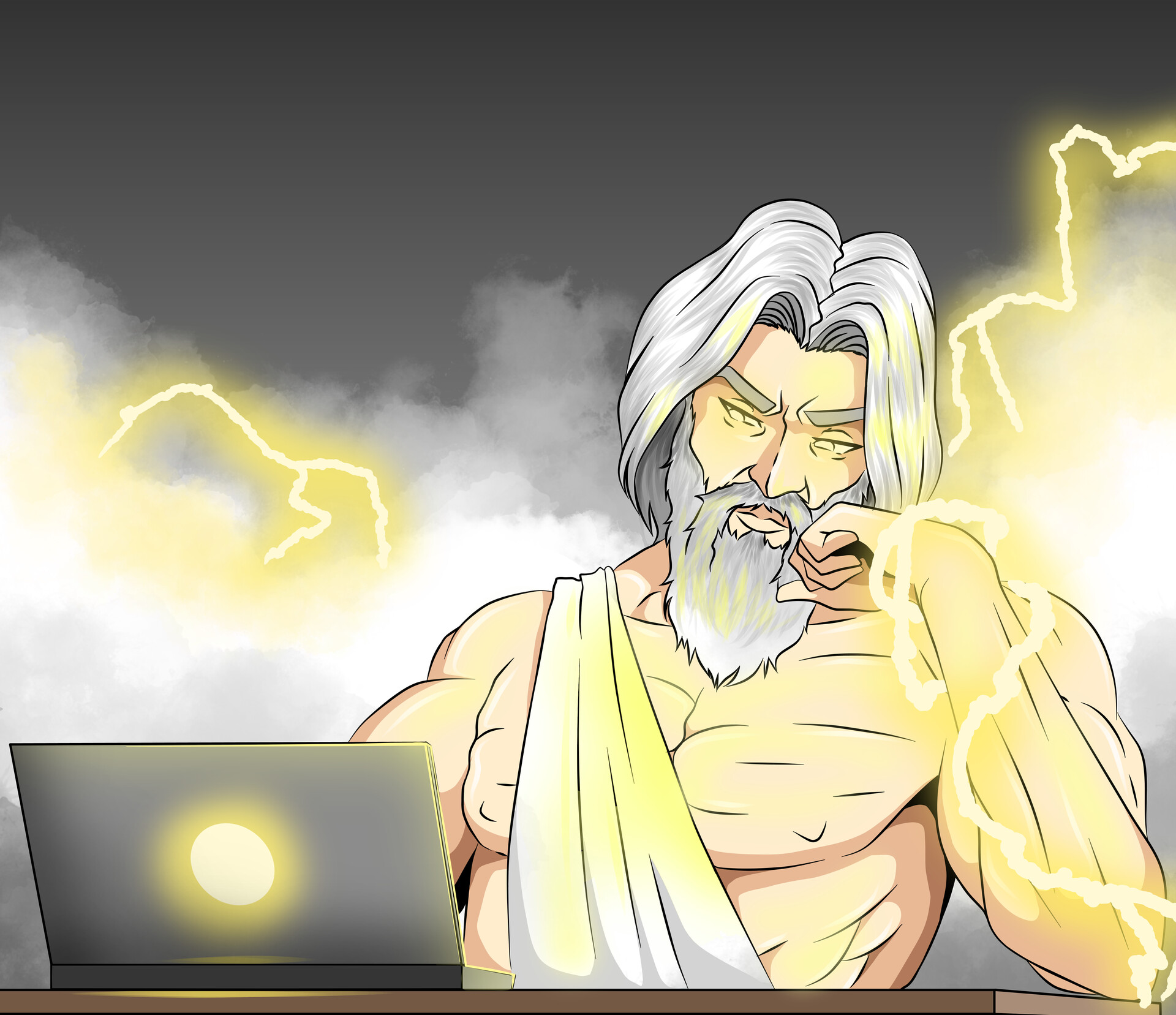 ArtStation - Zeus Working (Commission)