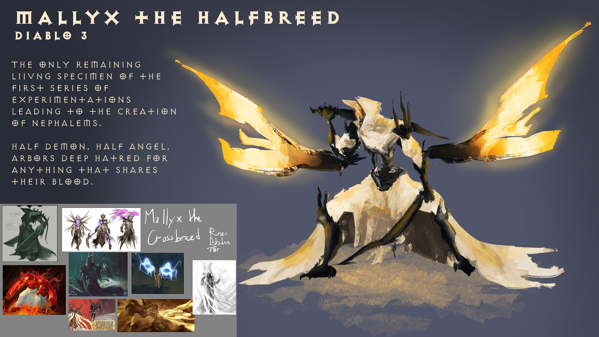 ArtStation - Mallyx the Halfbreed - A Diablo 3 fan boss concept