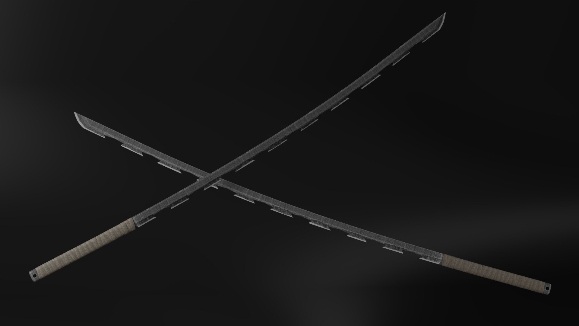 ArtStation - The Notched Nichirin Swords