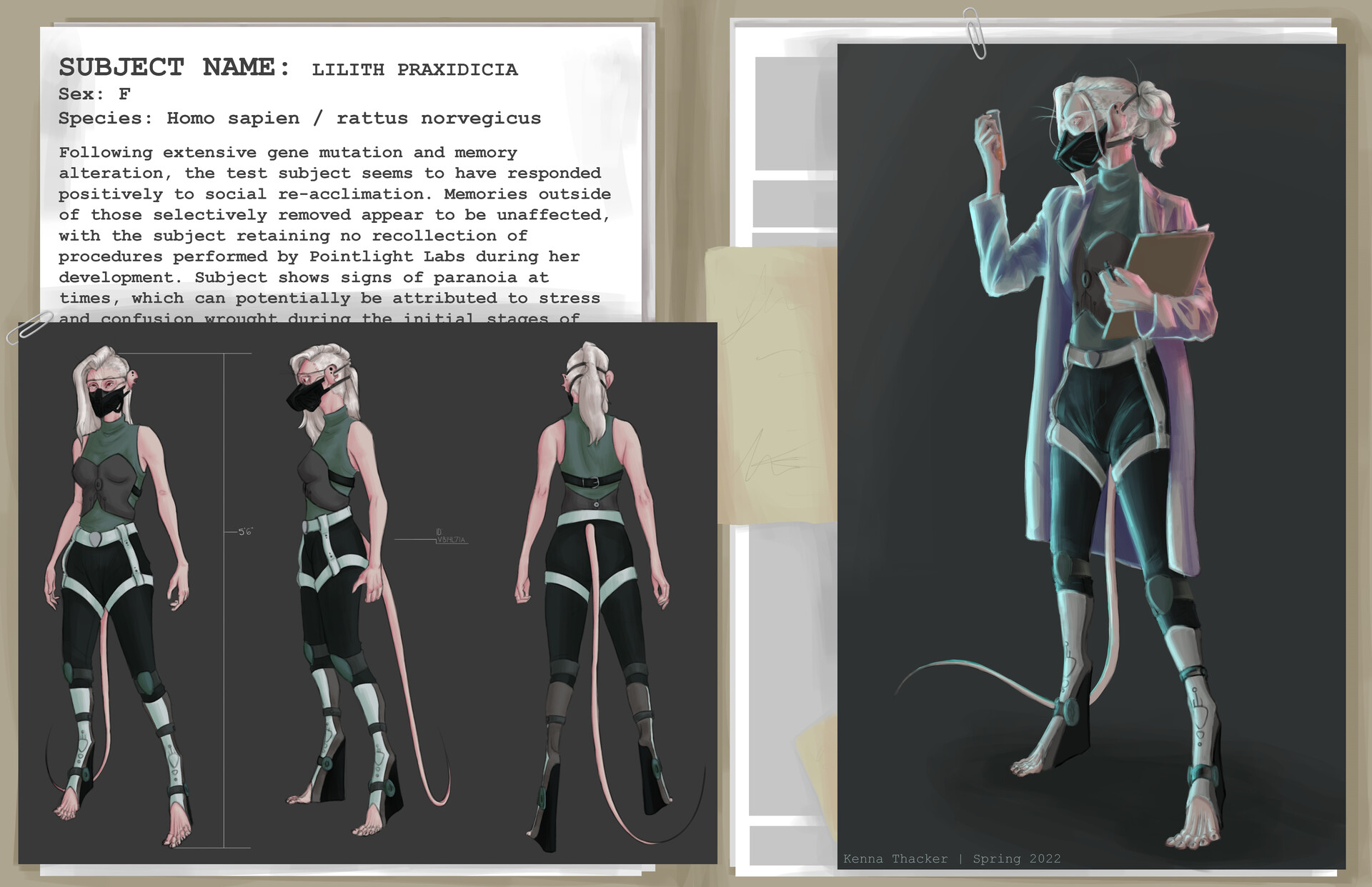 ArtStation - Lilith Praxidicia Character Sheet