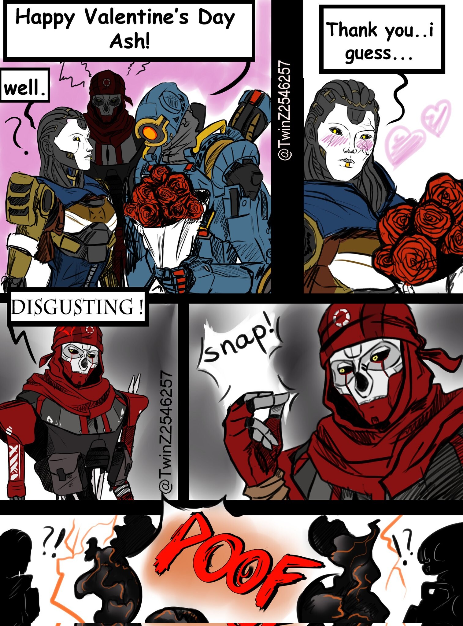 ArtStation - There's two types of robots on Valentines day (collab ...