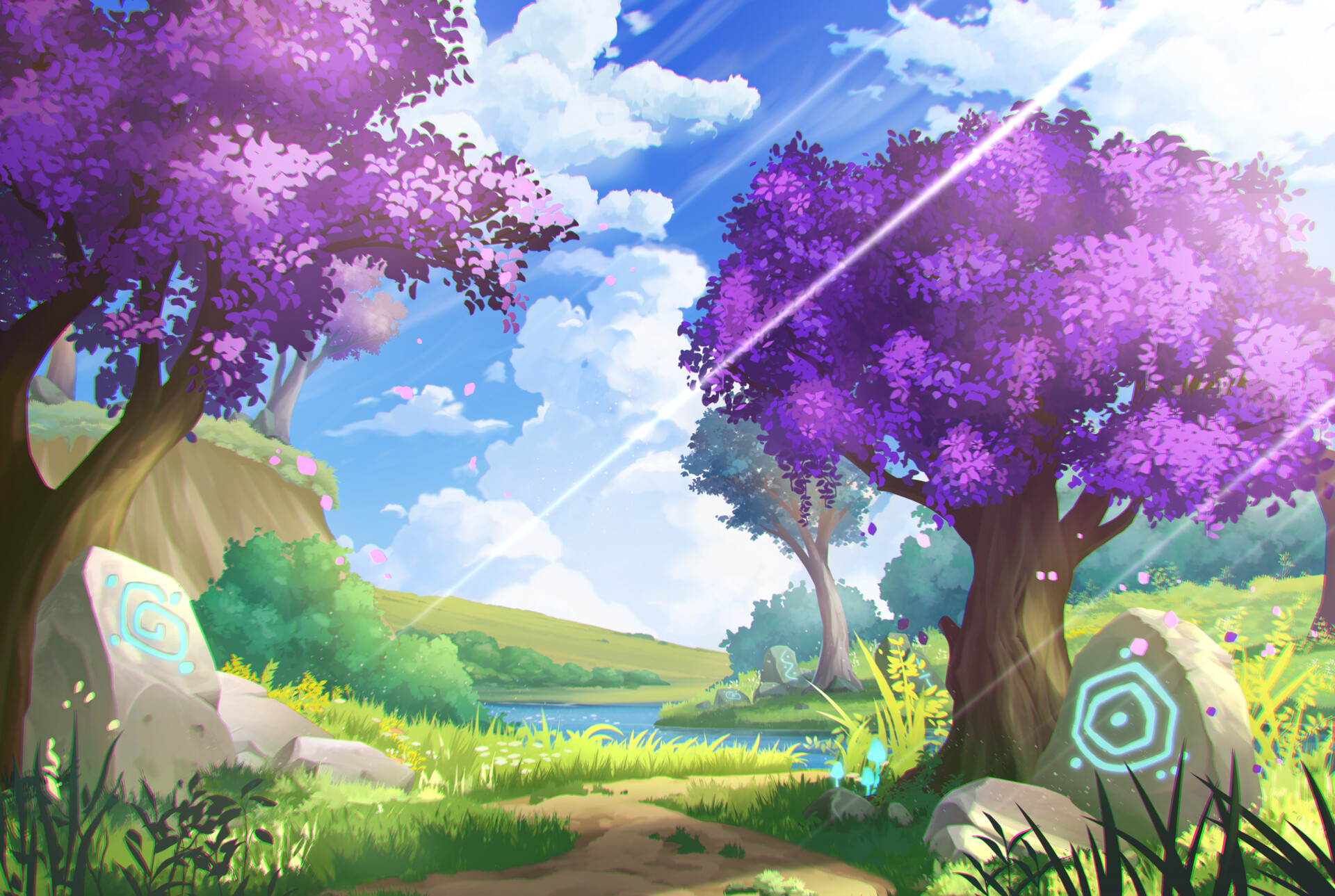 ArtStation - Magic forest background