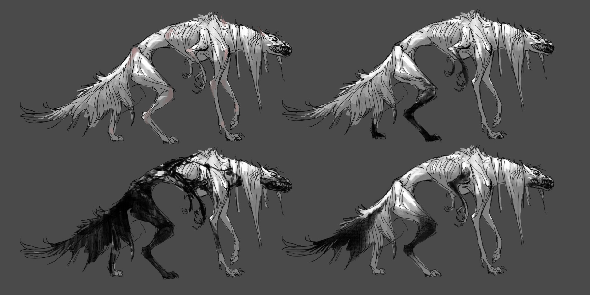 Werewolf Creature Concept Art Werewolf Strut, An Art Print By Taran