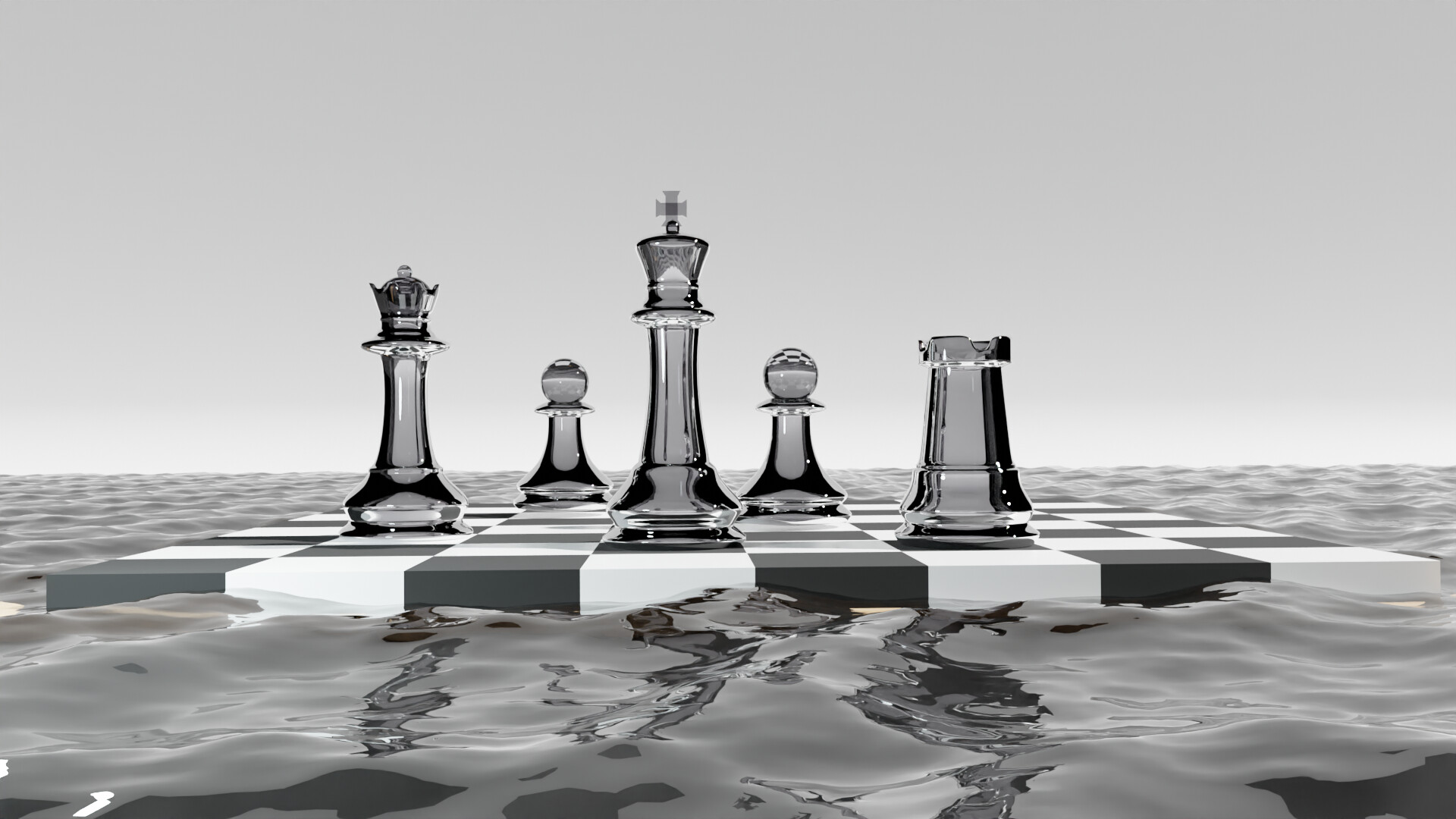 ArtStation - Floating chess