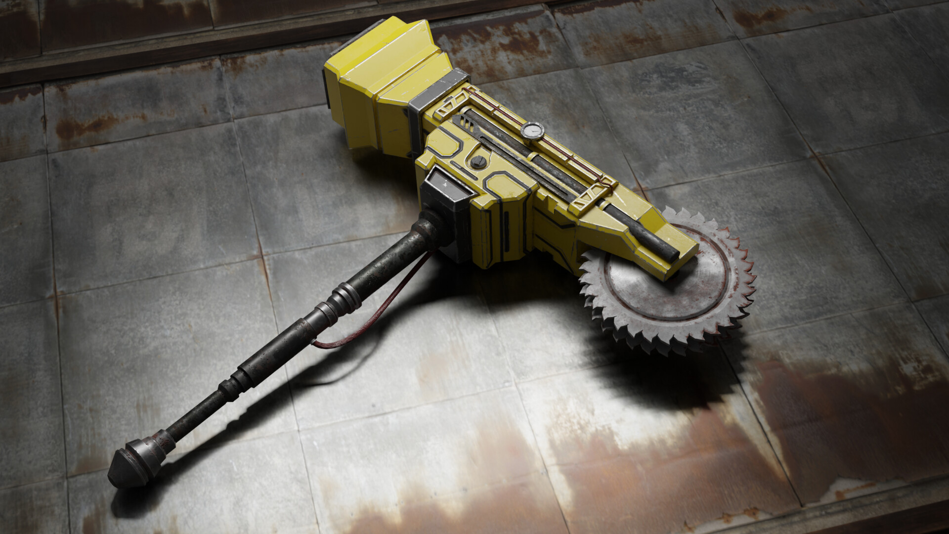 ArtStation - Post apocalyptic Hammer_Saw