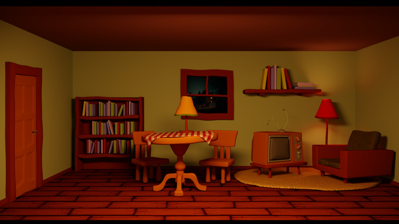 ArtStation - Stylized Cartoon Room