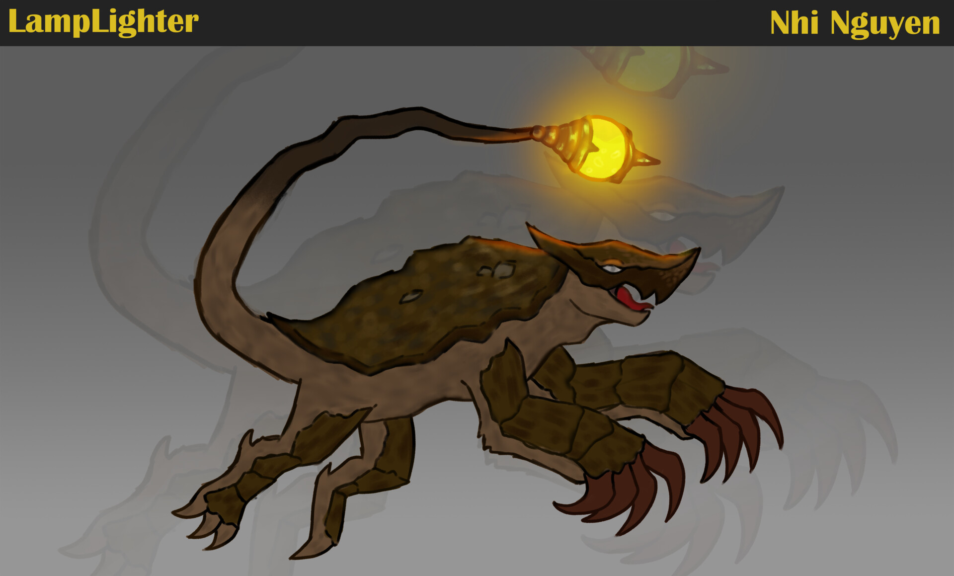 ArtStation - LampLighter Creature Concept