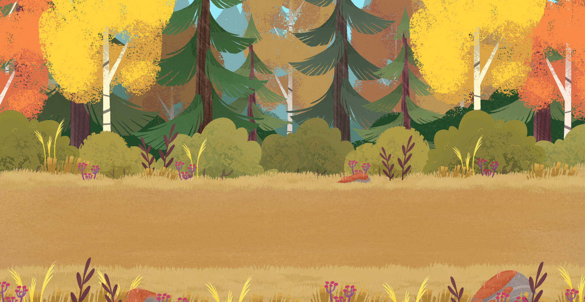 ArtStation - Background - Fall Scene