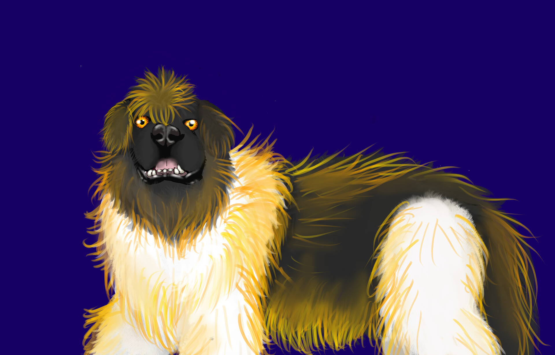 ArtStation - Toby the fire doggo