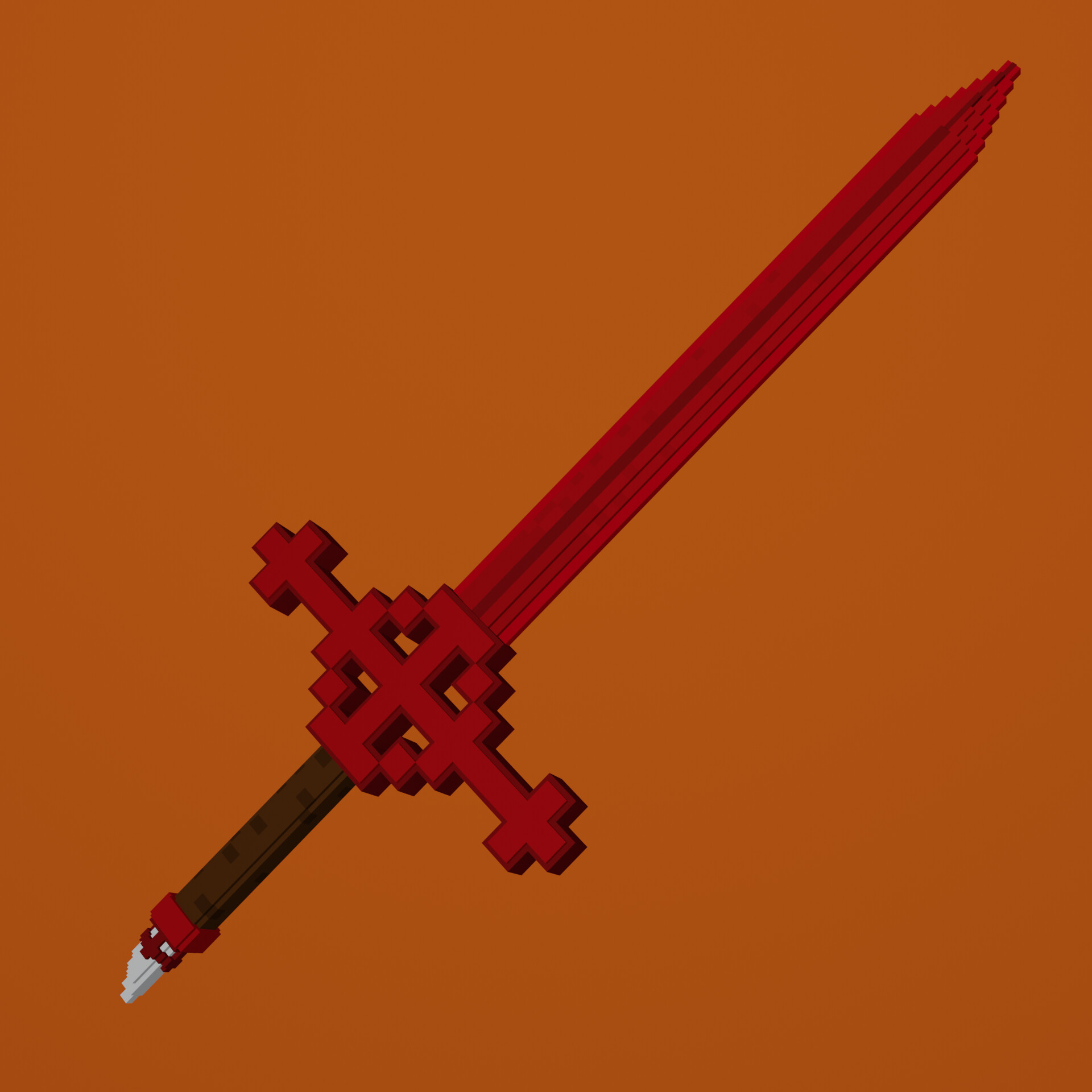 ArtStation - Voxel and pixel art versions of the Demon Sword from ...