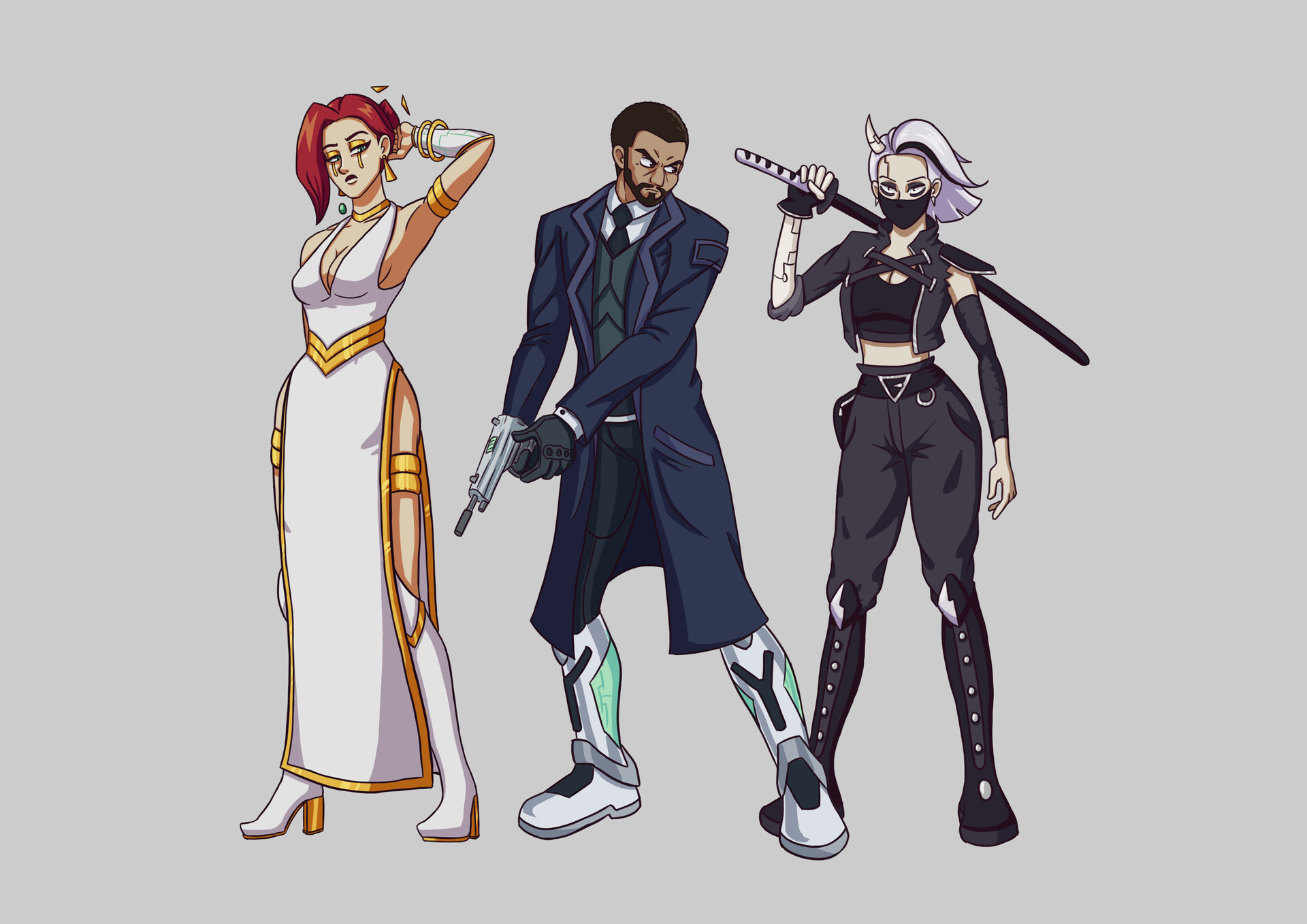 ArtStation - Neon Blood Character Design #3