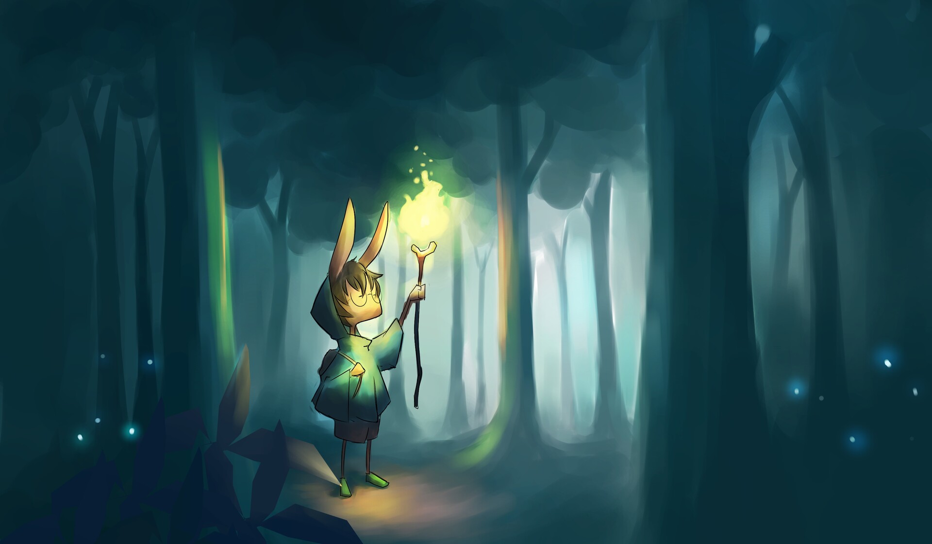 ArtStation - In the unnerving Woods