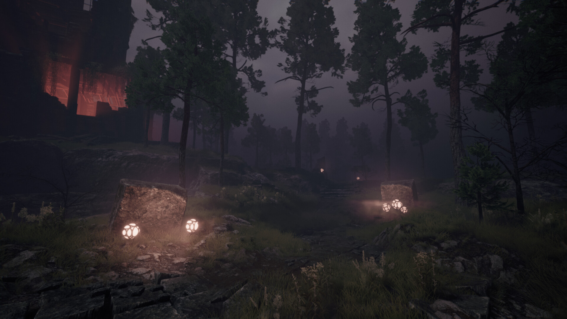 ArtStation - UE5 Outdoor Scene Relight (Horror night)