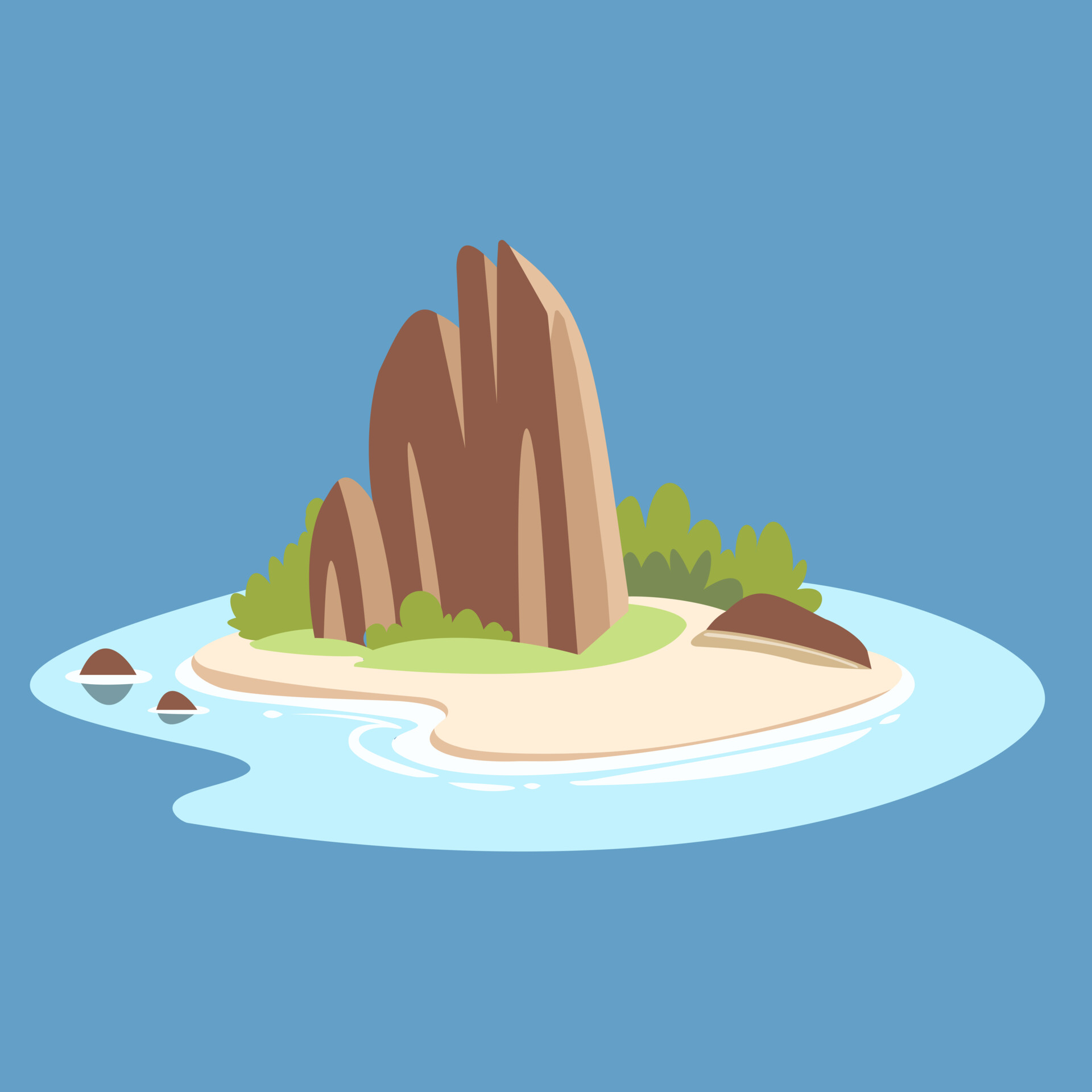 ArtStation - Magic island 2D