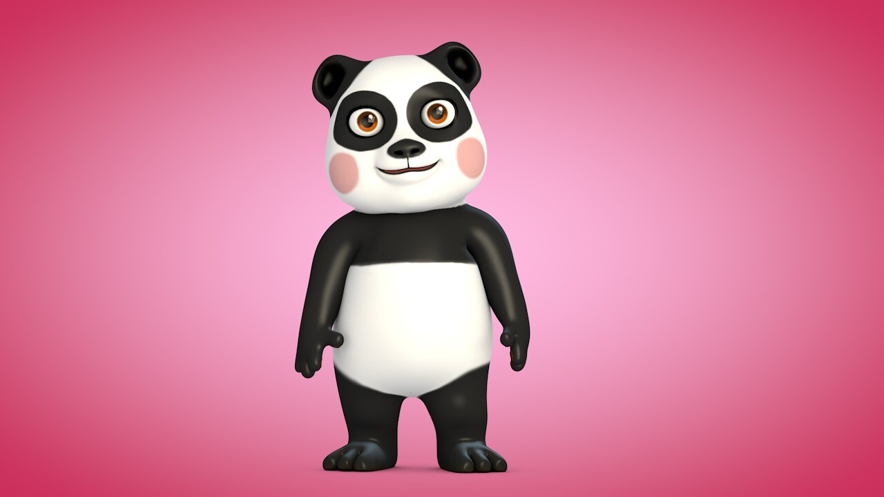 ArtStation - Cartoon Panda