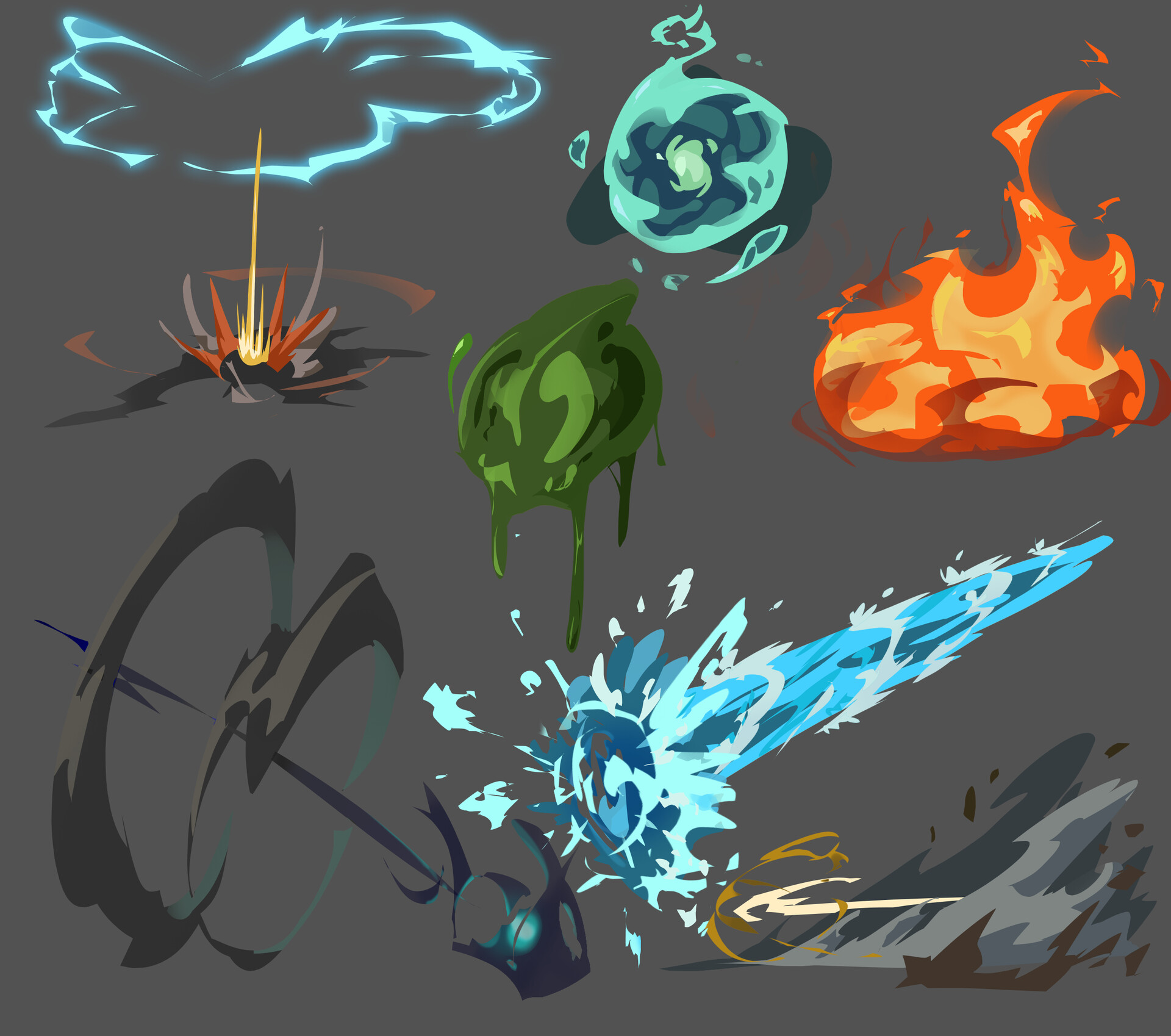 ArtStation - 2D VFX Concepts