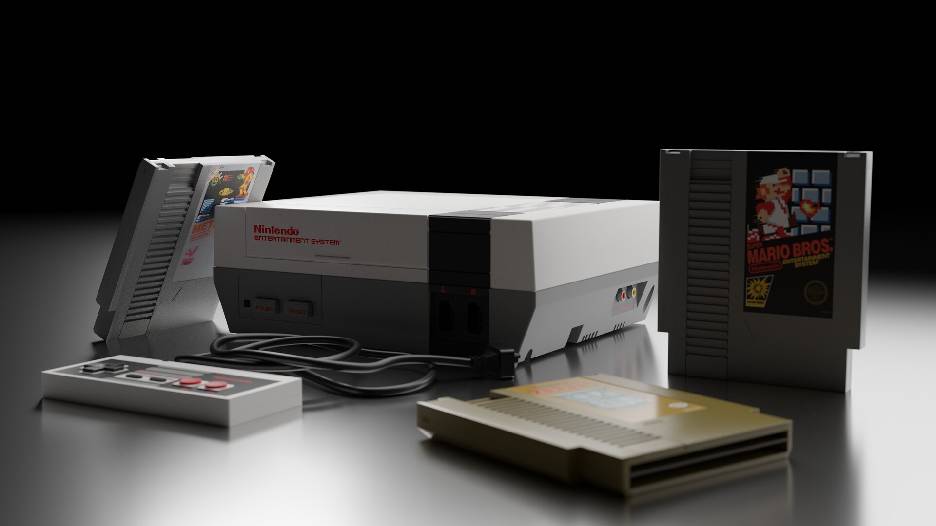 ArtStation - NES - Nintendo Entertainment System