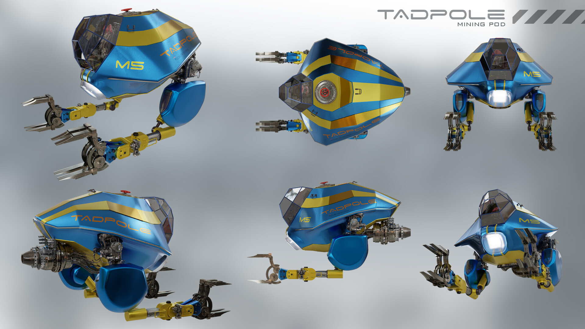 ArtStation - LEFT BEHIND: SCI-FI MINING POD DESIGN