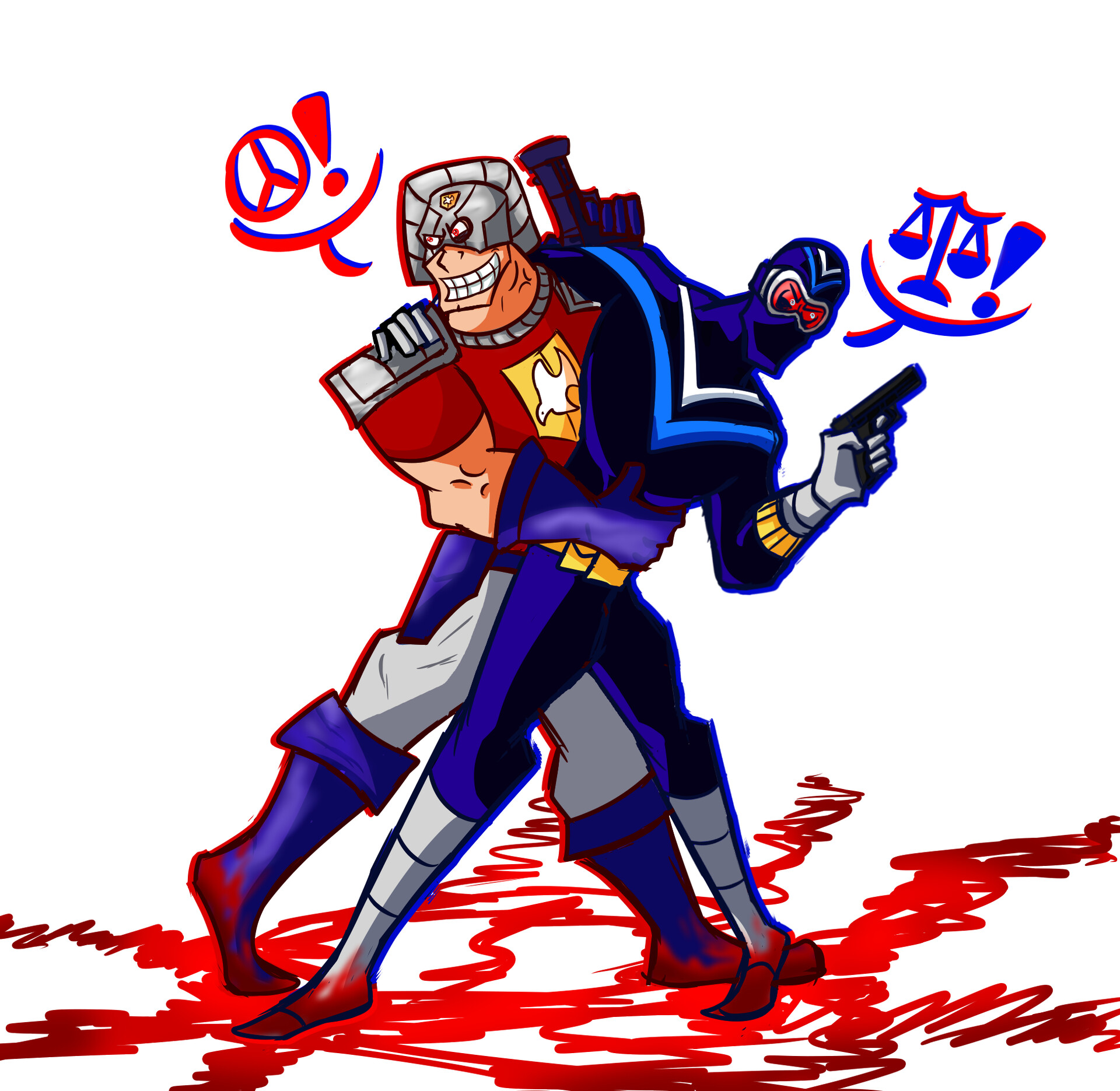 ArtStation - Two armed to the teeth whackos