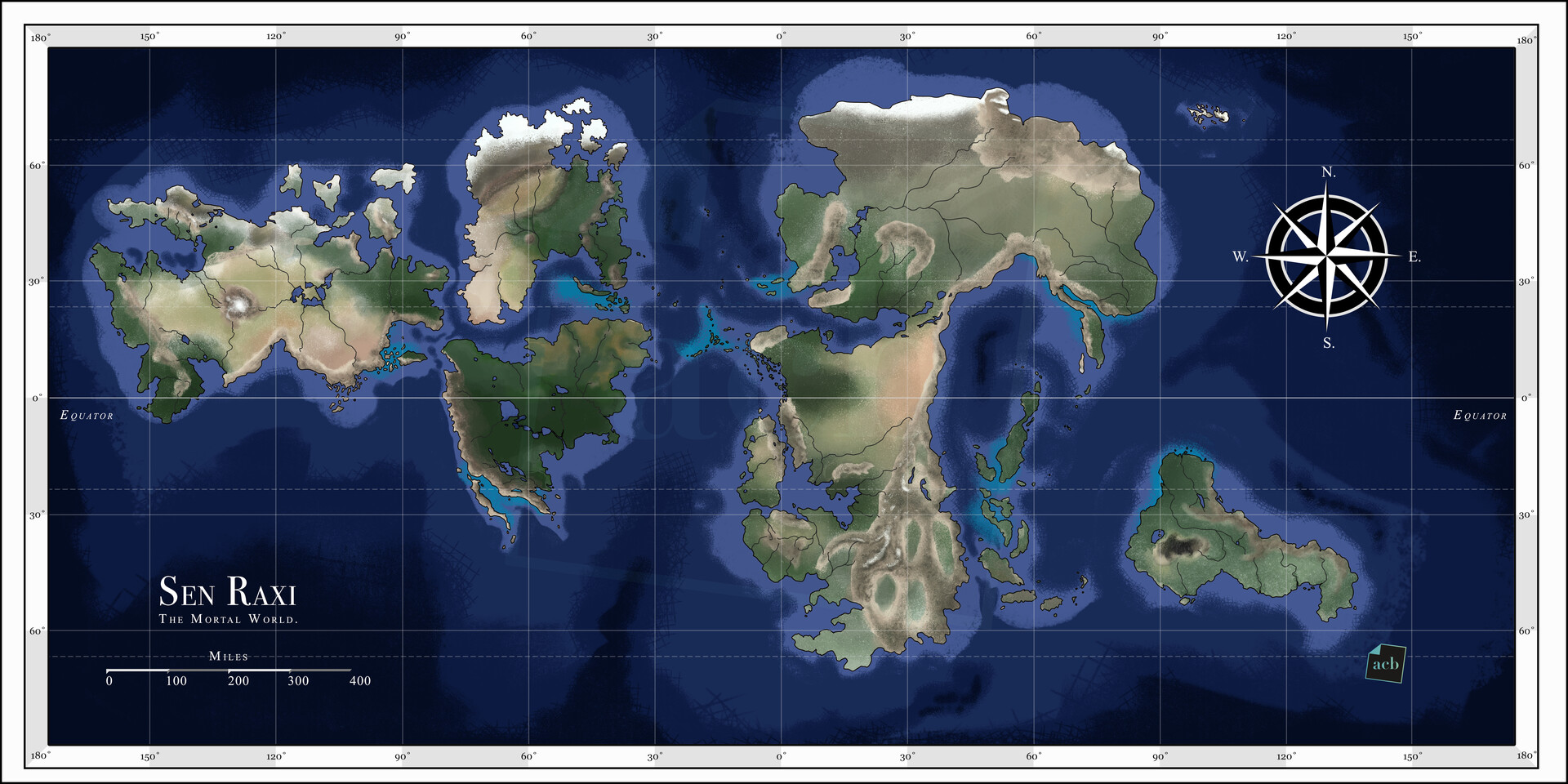 ArtStation - World Map of Sen Raxi