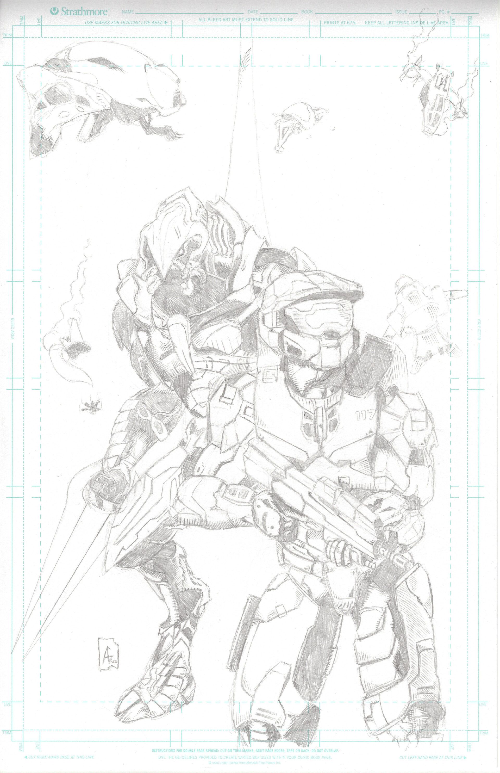 halo 3 arbiter coloring pages