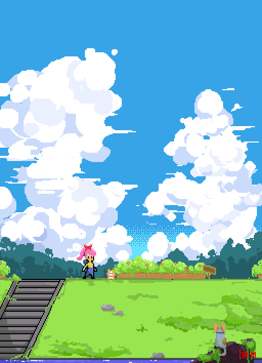 ArtStation - PIXEL ART 01 - Morning Walk