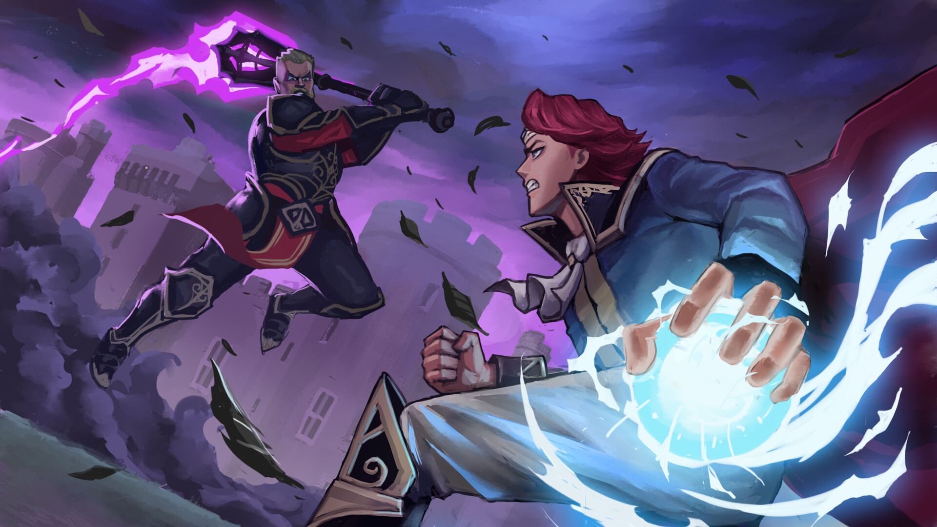 ArtStation - Epic fight scene between Adrius and Magore at Unresting ...