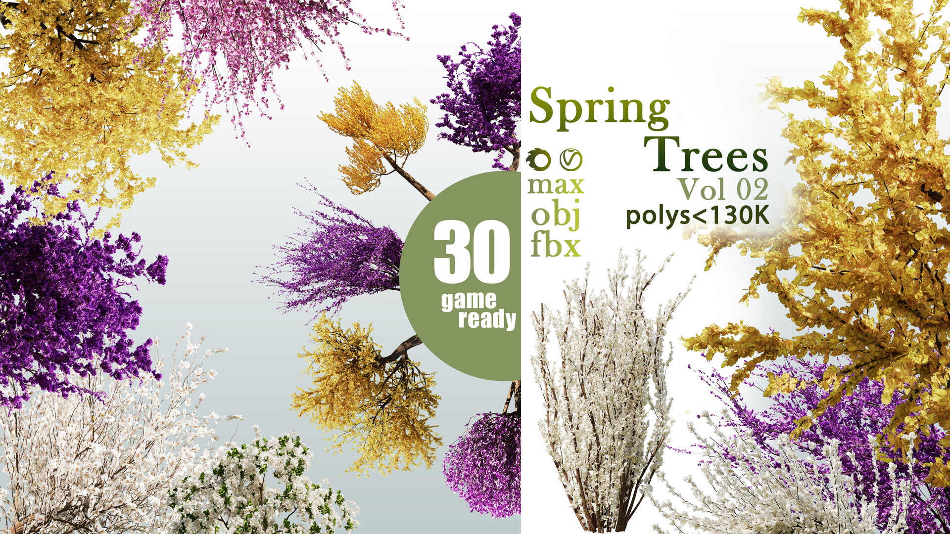 ArtStation - 30 Spring Trees VOL 02