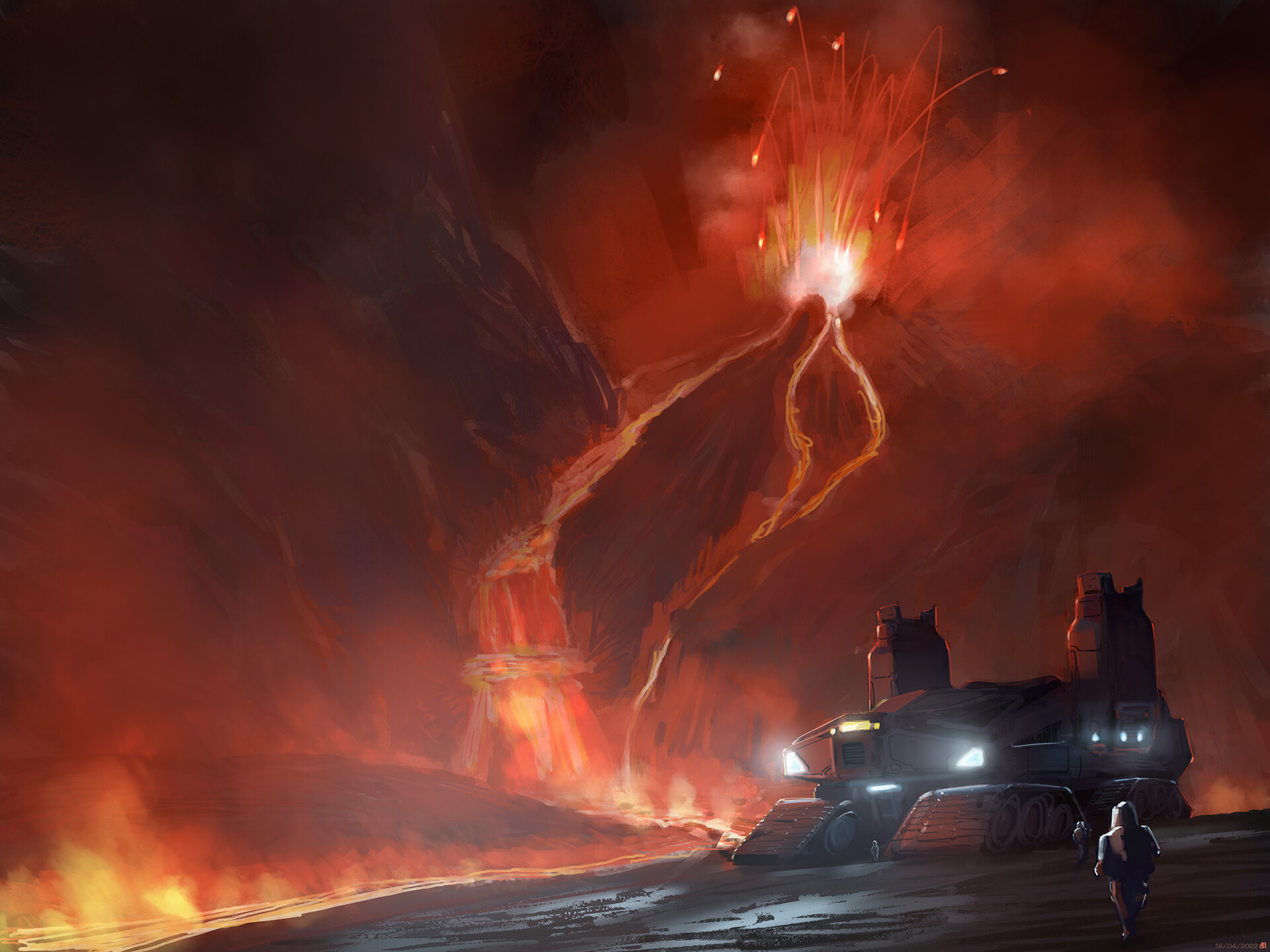 ArtStation - Volcano Truck